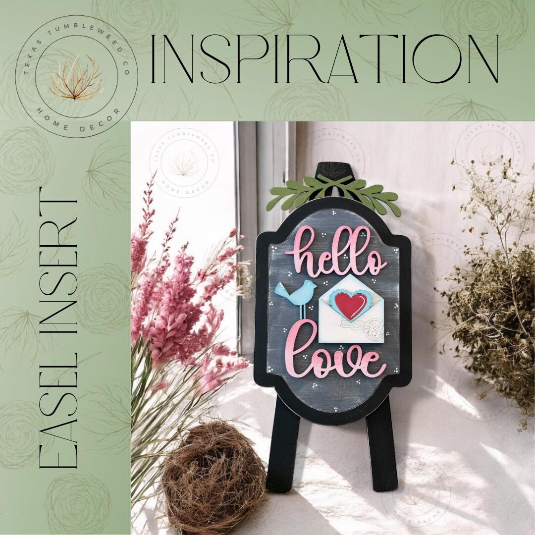 DIY | Add-on for Interchangeable Easel Base | Hello Love Letters Sign ...