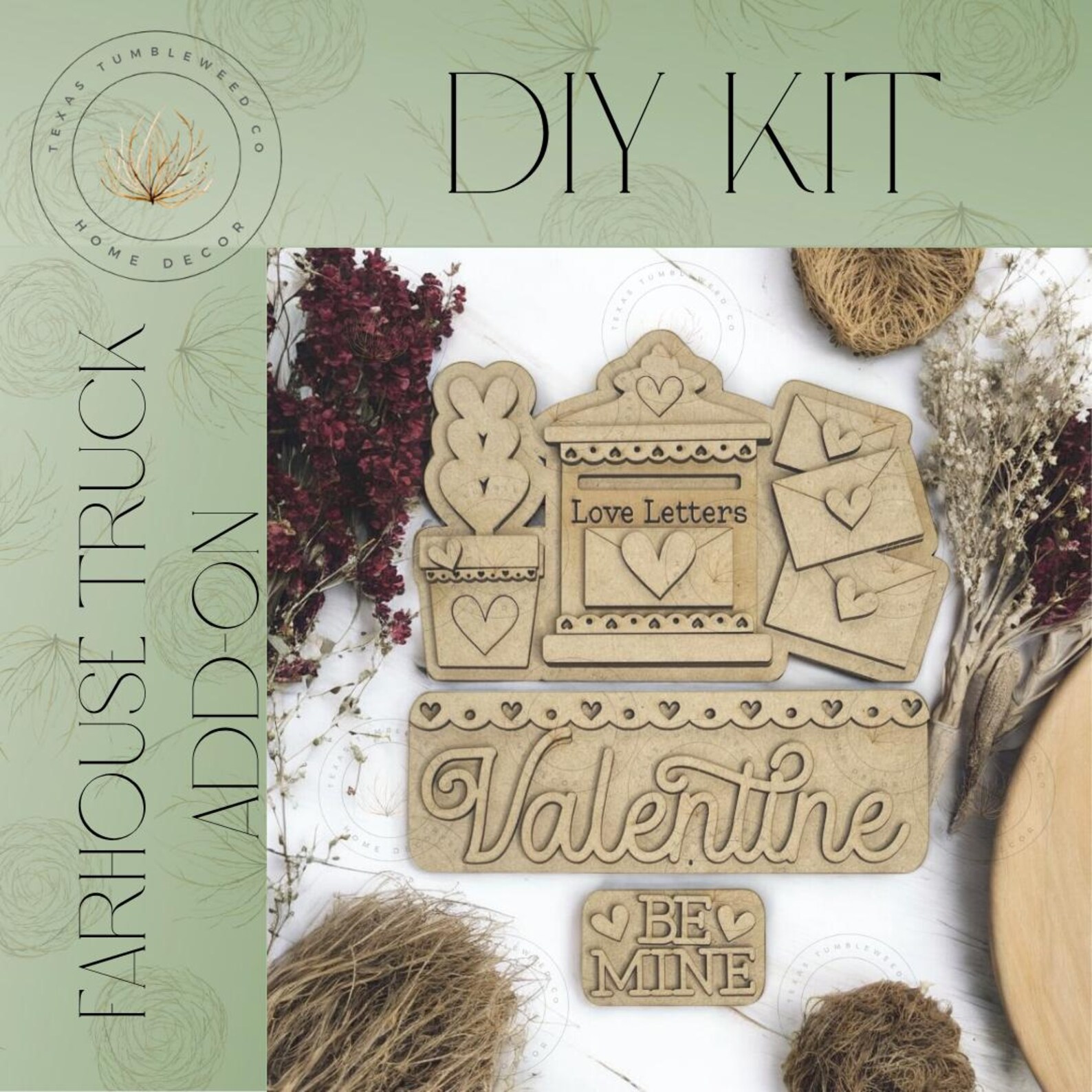 DIY | Add-on for Interchangeable Farmhouse Truck Base | Be My Valentine ...