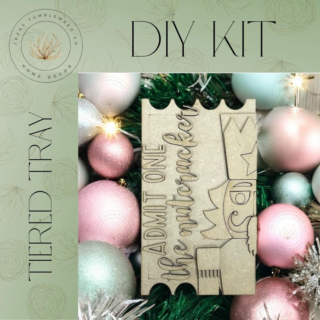 DIY | Nutcracker Tray Set | Nutcracker Mantel Decor | Winter ...