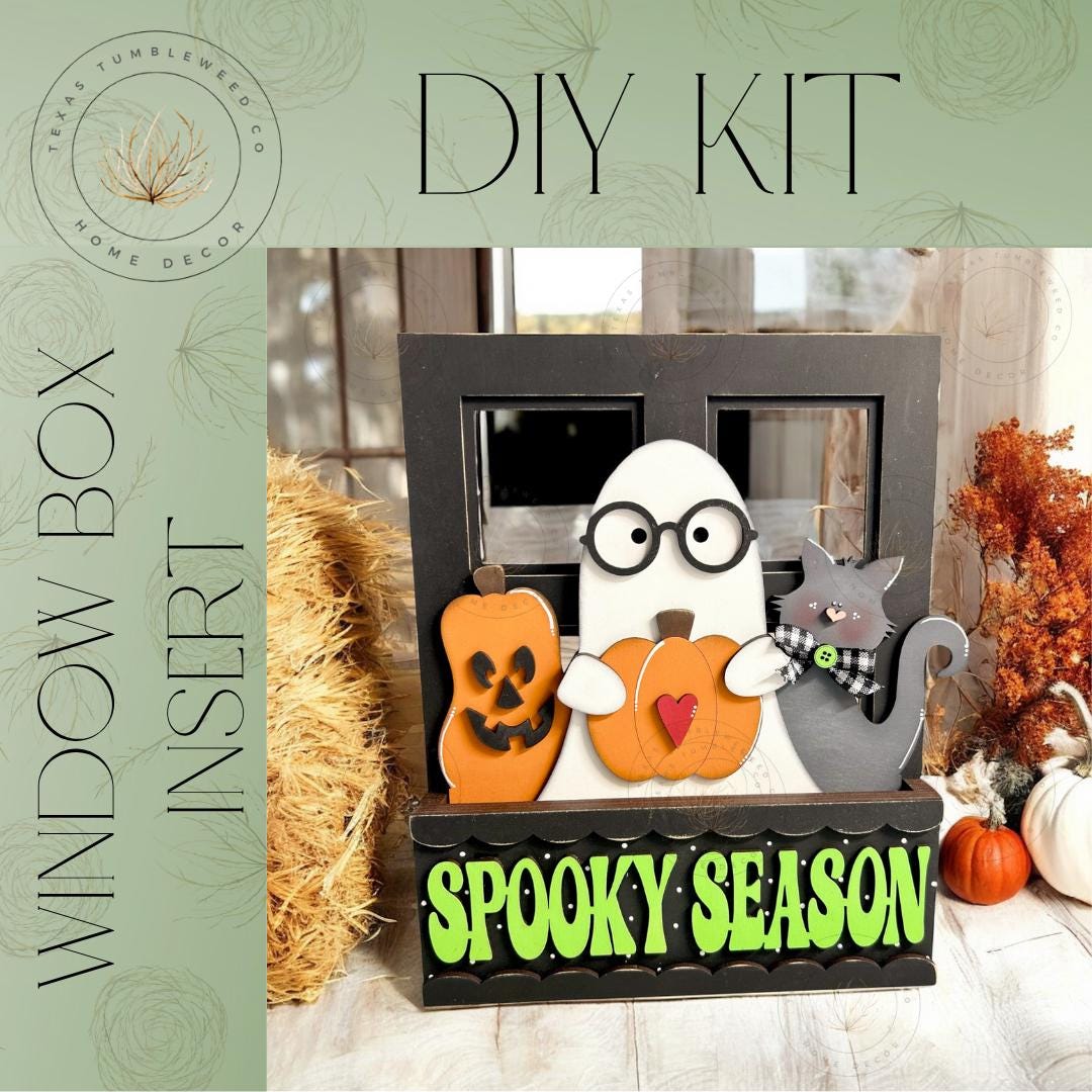 DIY | Add-on for Interchangeable Window Box | Spooky Season Window Box ...