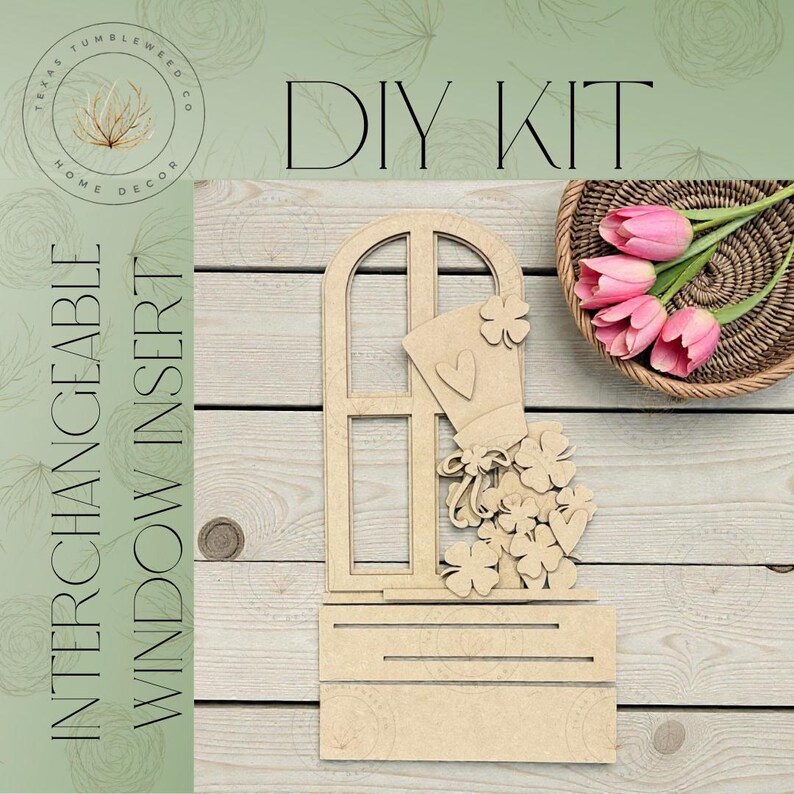 DIY | Insert for Interchangeable Window | Shamrock Hat Insert ...