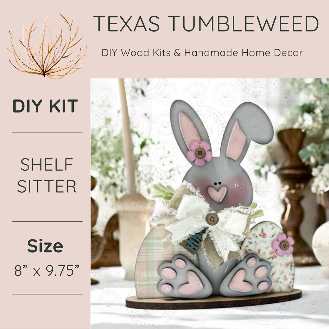 DIY | Easter Bunny Shelf Sitter | Easter Shelf Sitter | Spring | Easter ...
