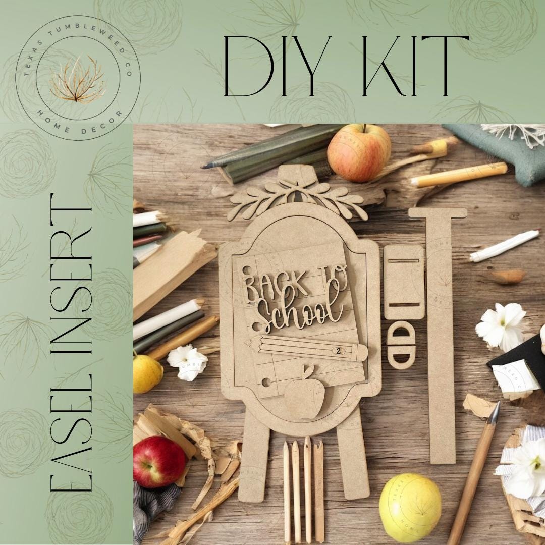 DIY | Add-on for Interchangeable Easel/base | Back to School Sign ...