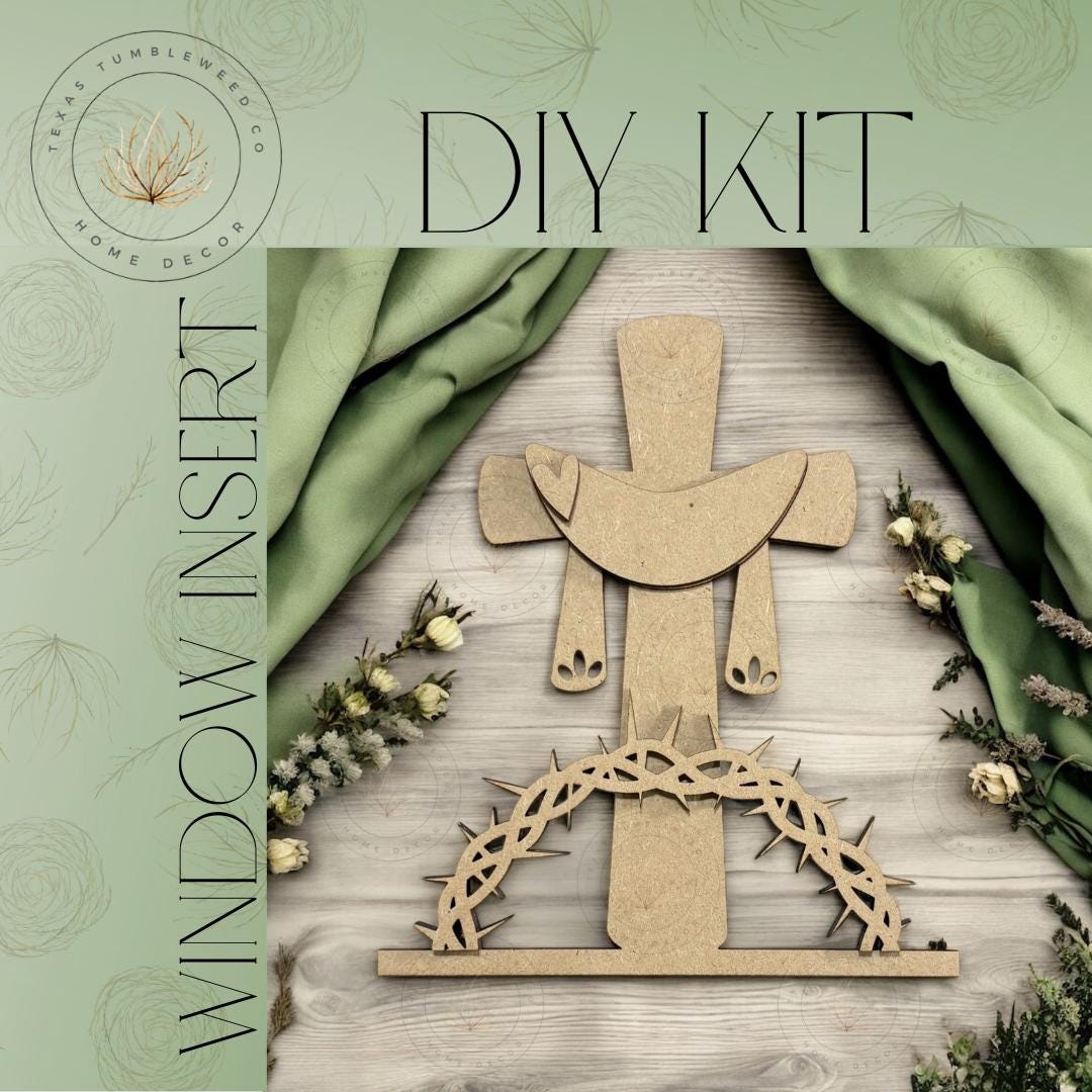 DIY | Insert for Interchangeable Window | Easter Cross Insert ...