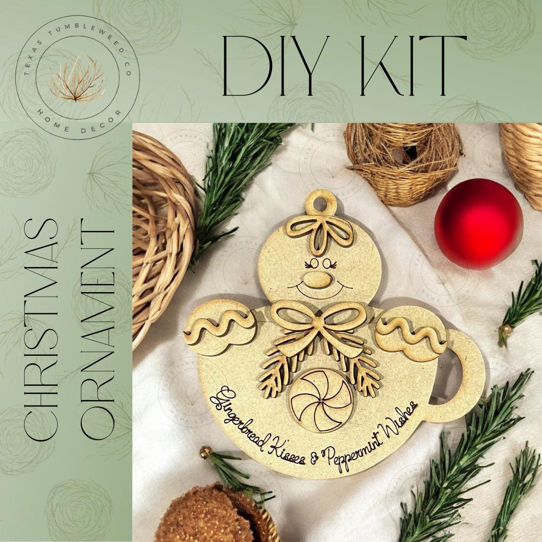DIY | Gingerbread Kisses Teacup Ornament | DIY Christmas Ornament ...
