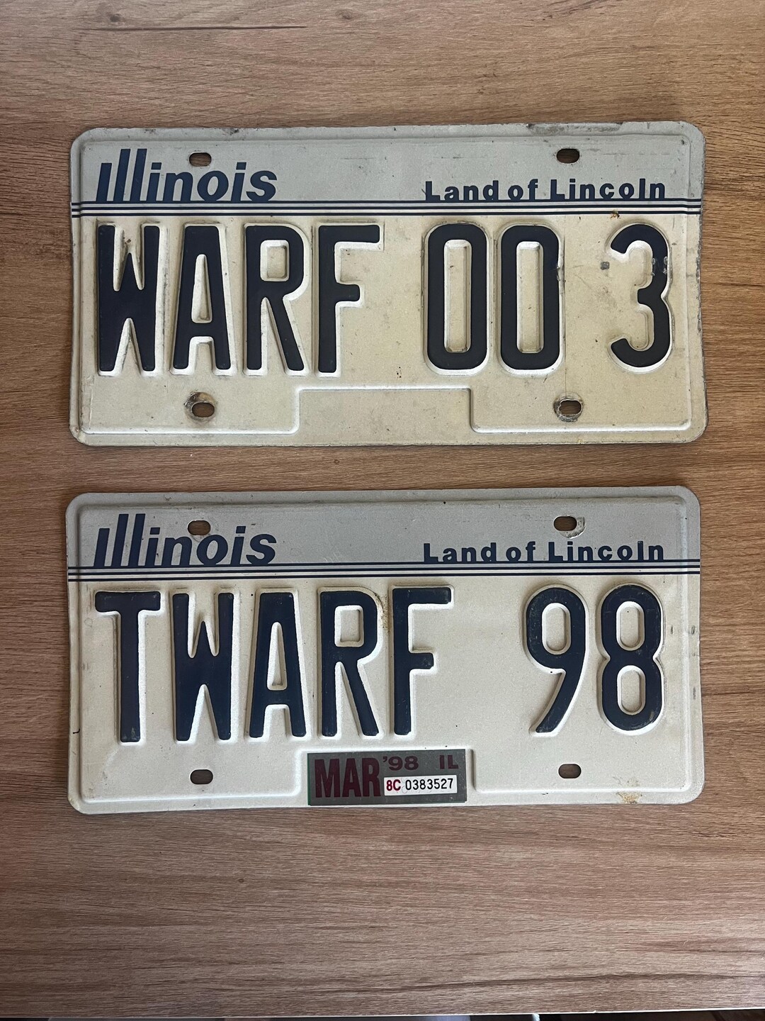Vintage 1990s Illinois License Plates - Etsy
