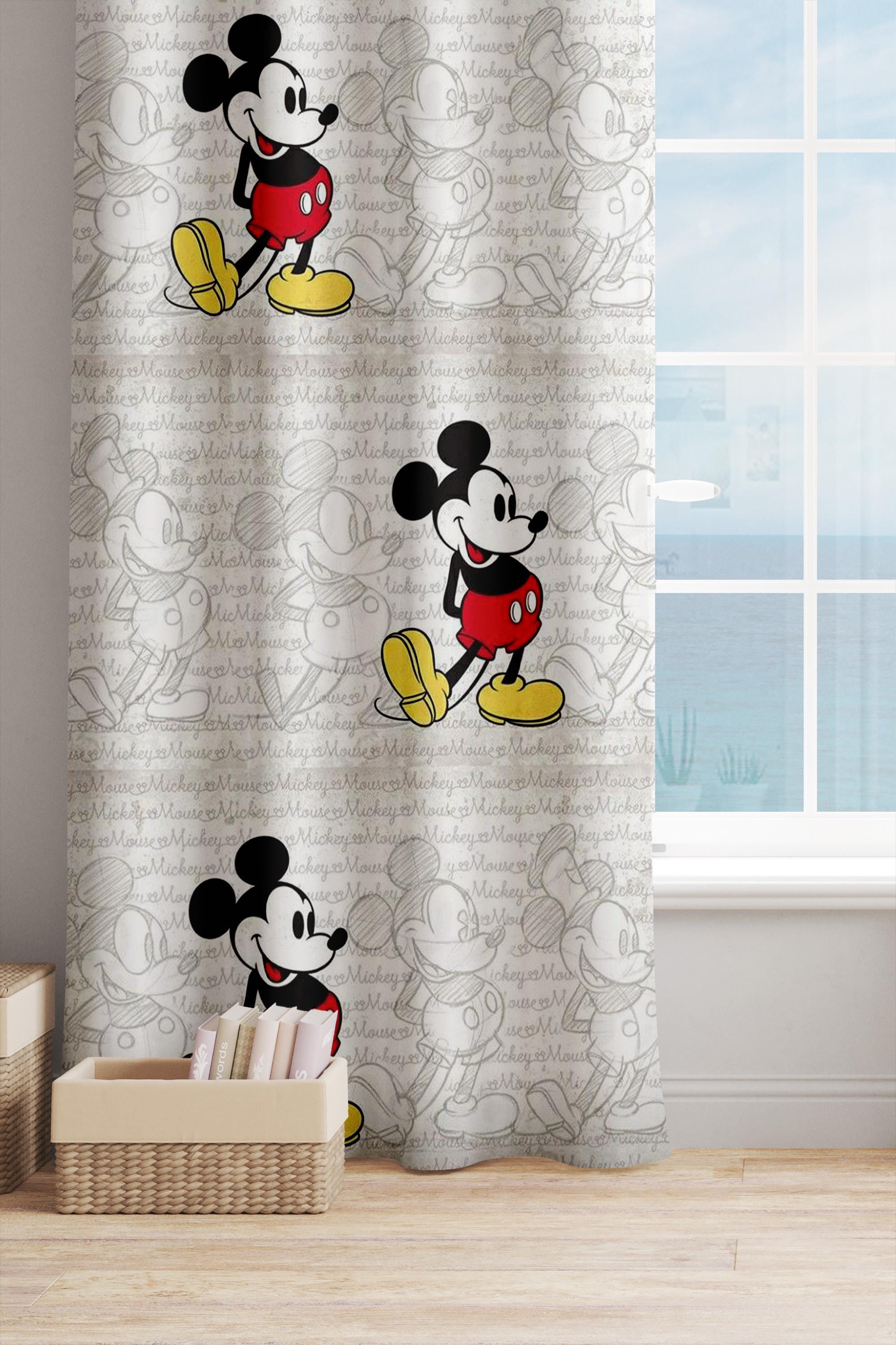 Mickey Mouse Kids Room Curtain , Mickey Mouse Nursery Curtain, Boy's ...