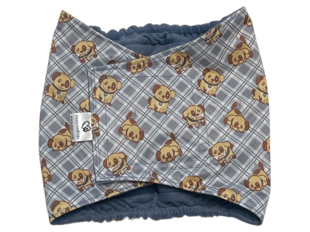 Male Dog Belly Band Wrap, Waterproof Reusable Washable Dog Diaper ...