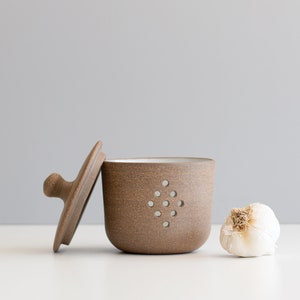 Ceramic Garlic Keeper Garlic Jar | Etsy