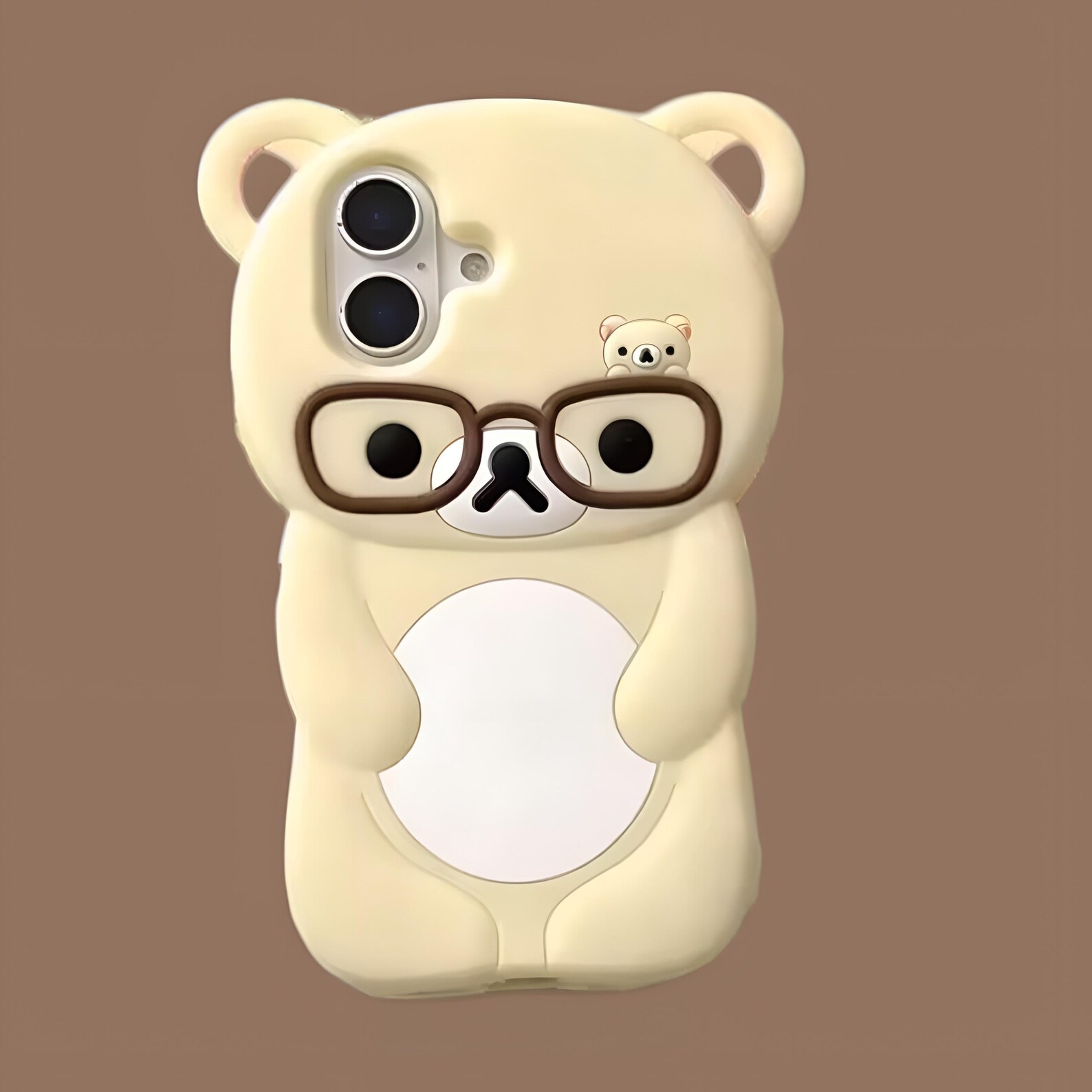 Rilakkuma Bear iPhone Case – Kawaii Cartoon Silicone Cover - Etsy