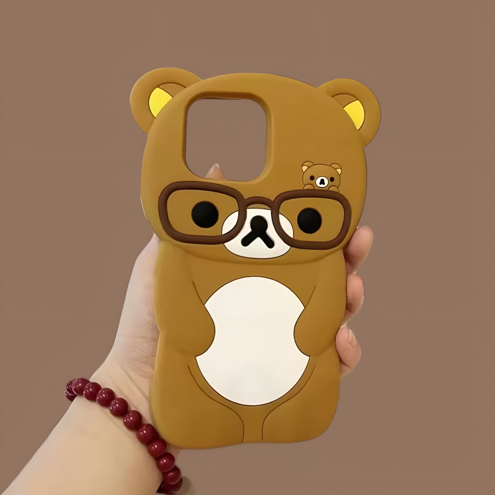 Rilakkuma Bear iPhone Case – Kawaii Cartoon Silicone Cover - Etsy