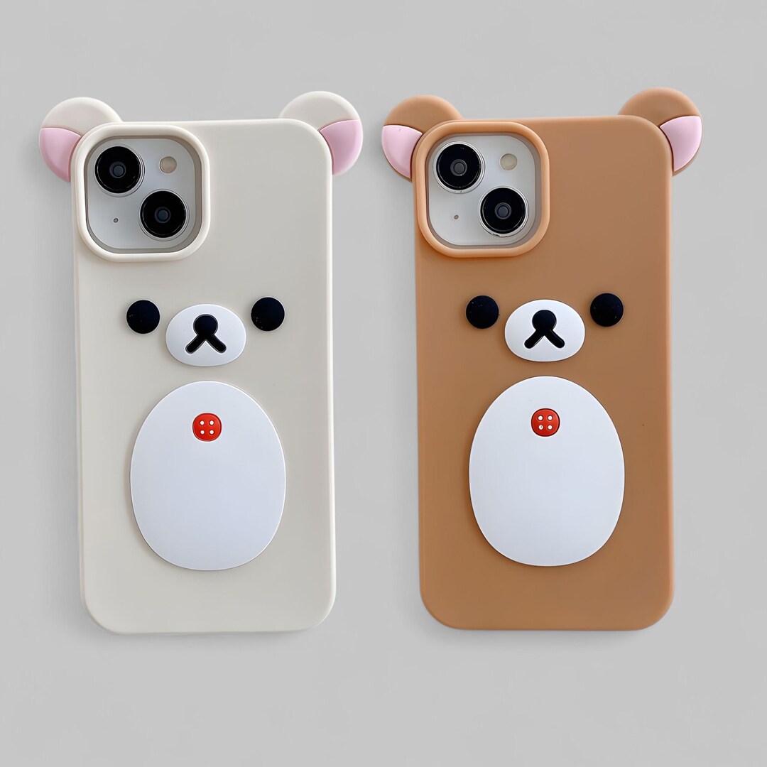 Rilakkuma Bear iPhone Case | Soft Kawaii Cover - Etsy