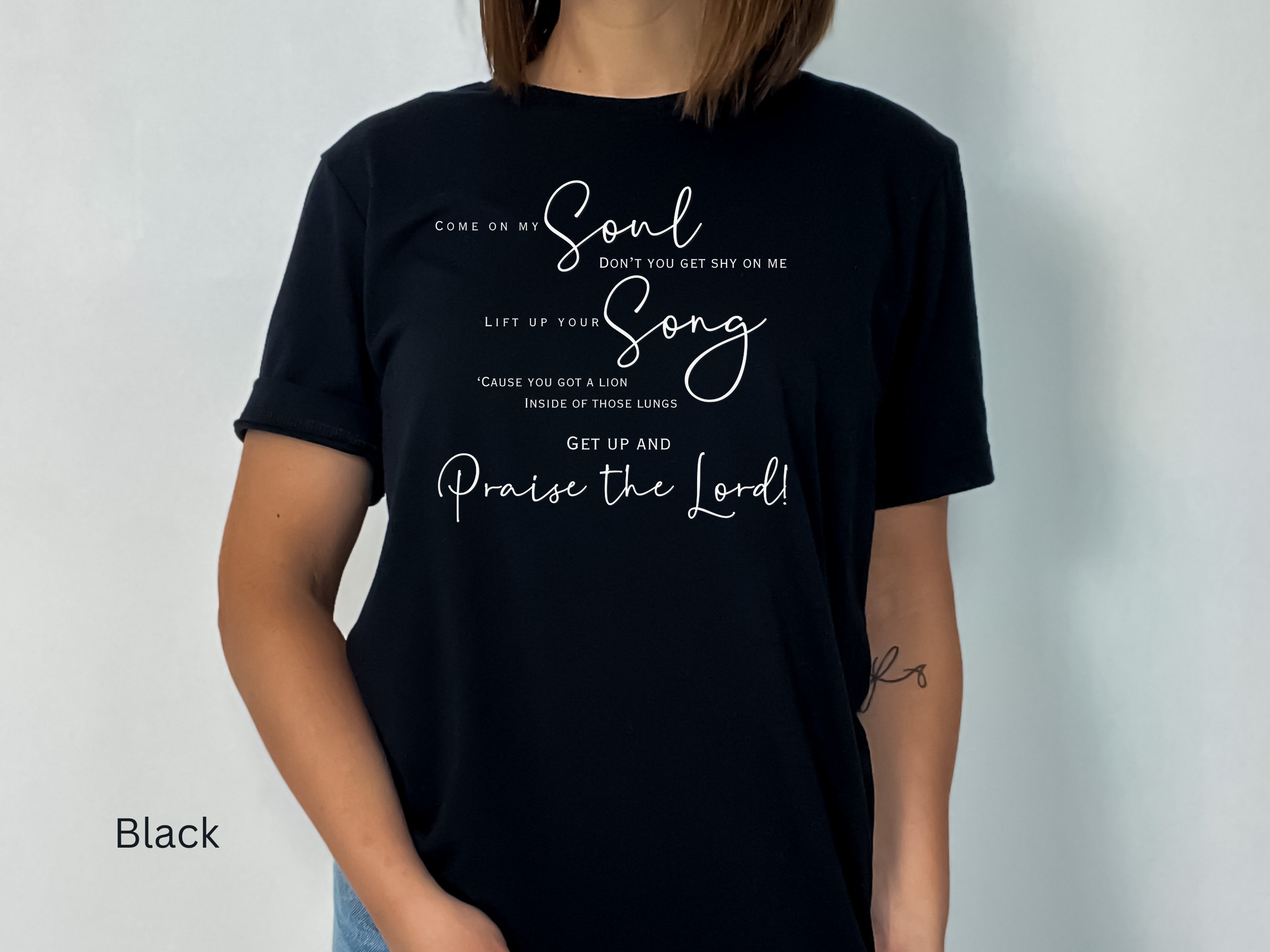 Praise the Lord T Shirt, Worship Music Lyrics Shirt, Inspirational ...
