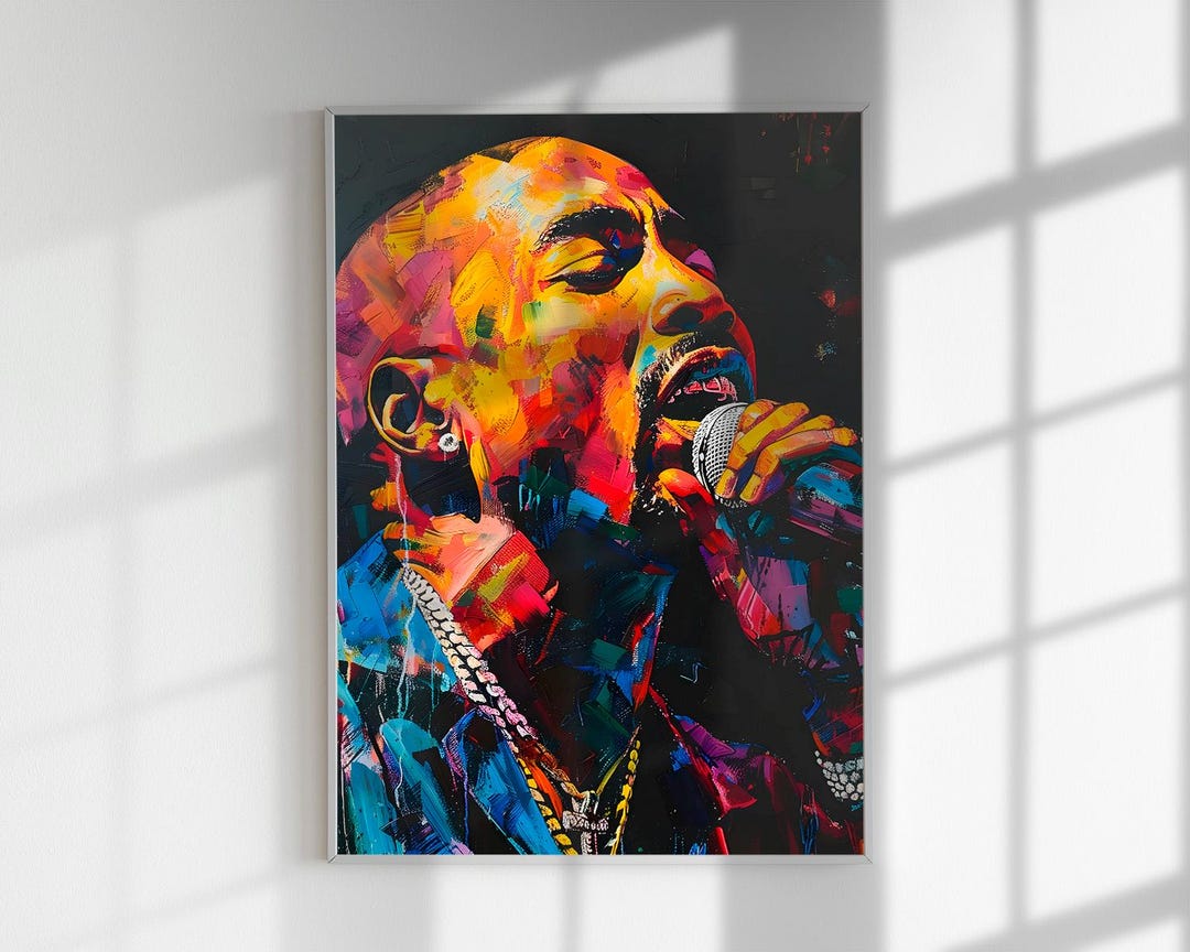 Rap Artist Poster - Hip Hop Wall Art, Music Lover Gift, Acrylic Art ...