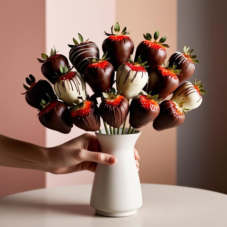 Chocolate-dipped Strawberry Bouquet: A Sweet & Elegant Gift | PDF File ...
