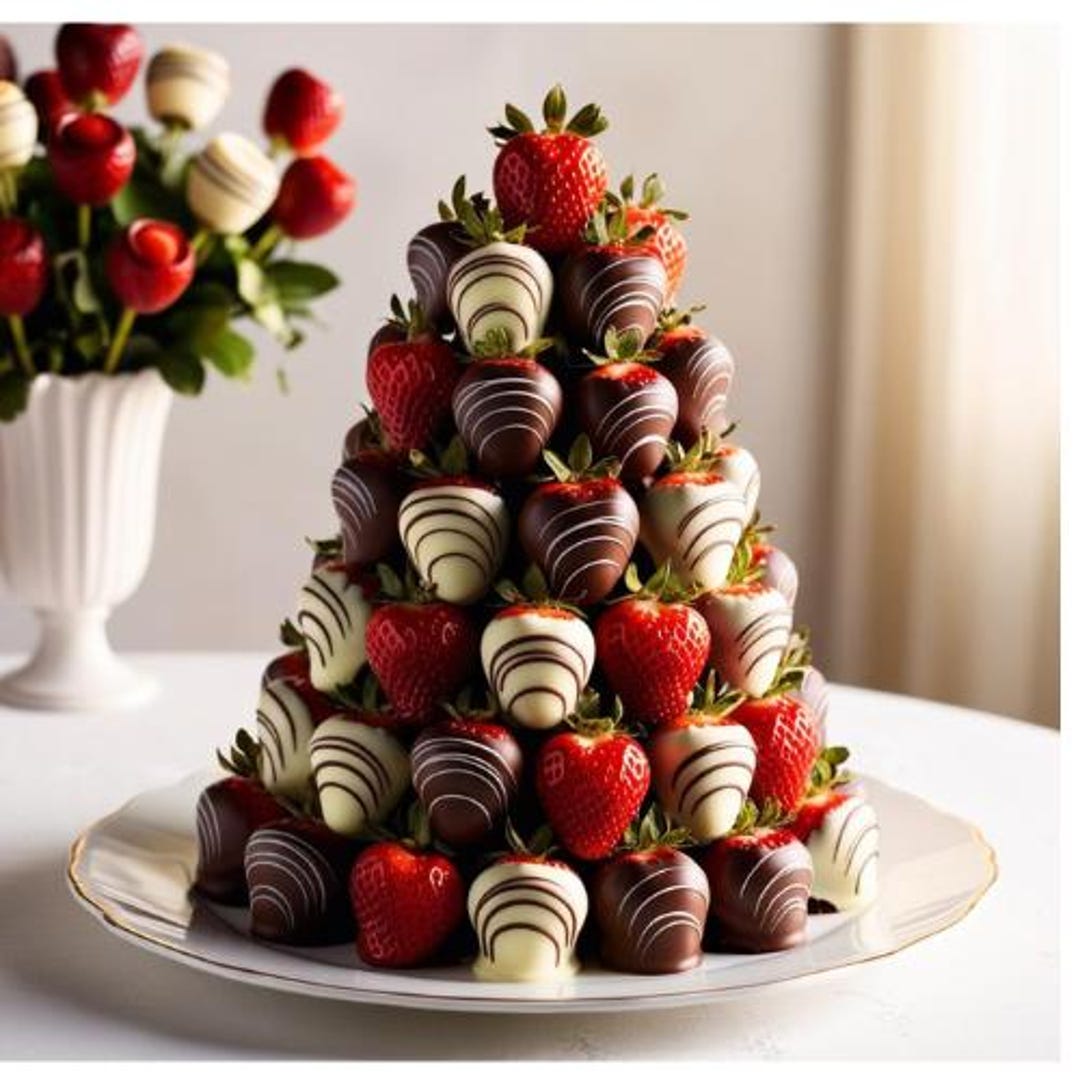 Chocolate Strawberry Tower for Valentine’s Day | PDF File | Recipe ...