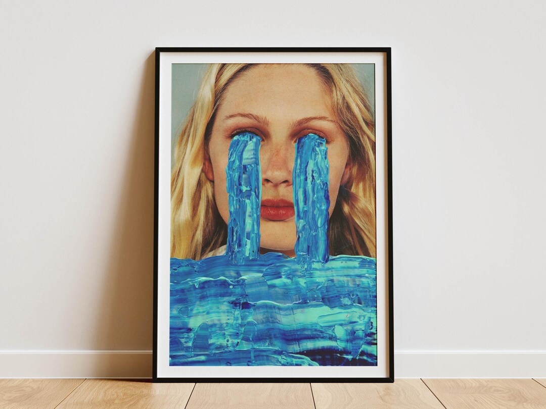 Cry Me a River Original Art Print UNFRAMED Surrealism Emotional ...