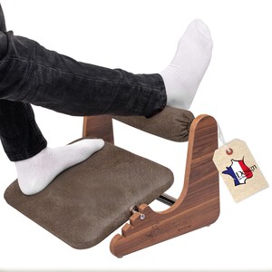 Ms.zerone® Confort Home Plus Ergonomic Wooden Footrest – Soft ...