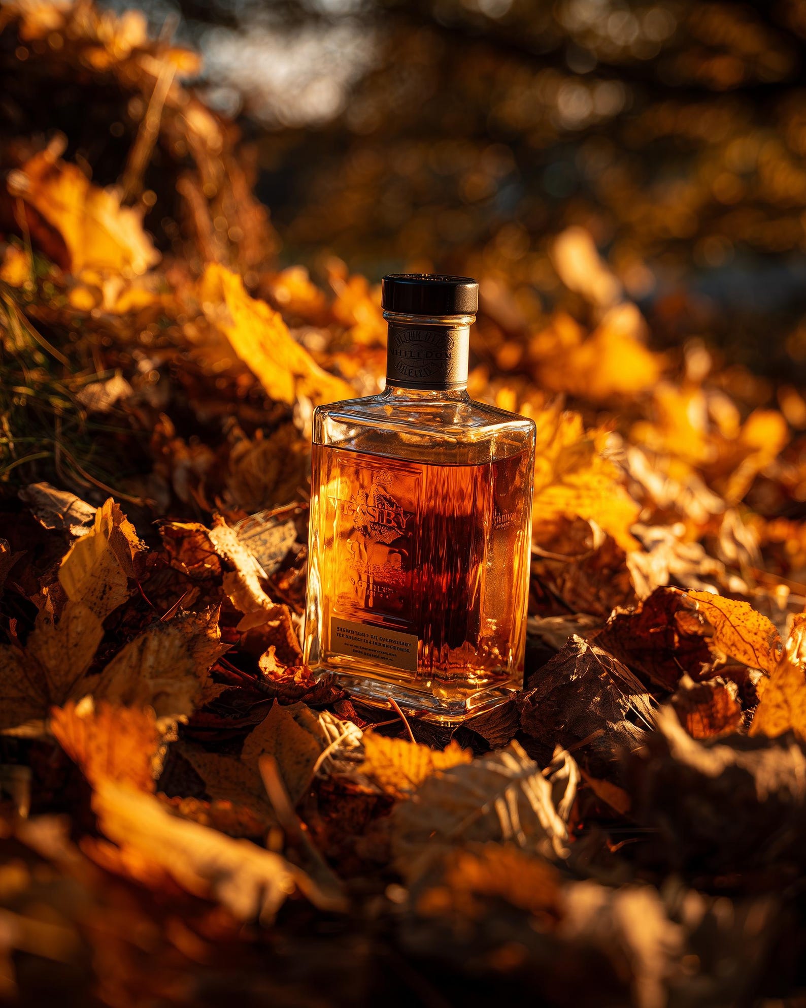Autumn Whiskey Still Life Art Print: Rustic Bar Decor (digital Download ...