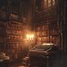 Dark Academia Aesthetic Wall Art - Vintage Gothic Library Print ...