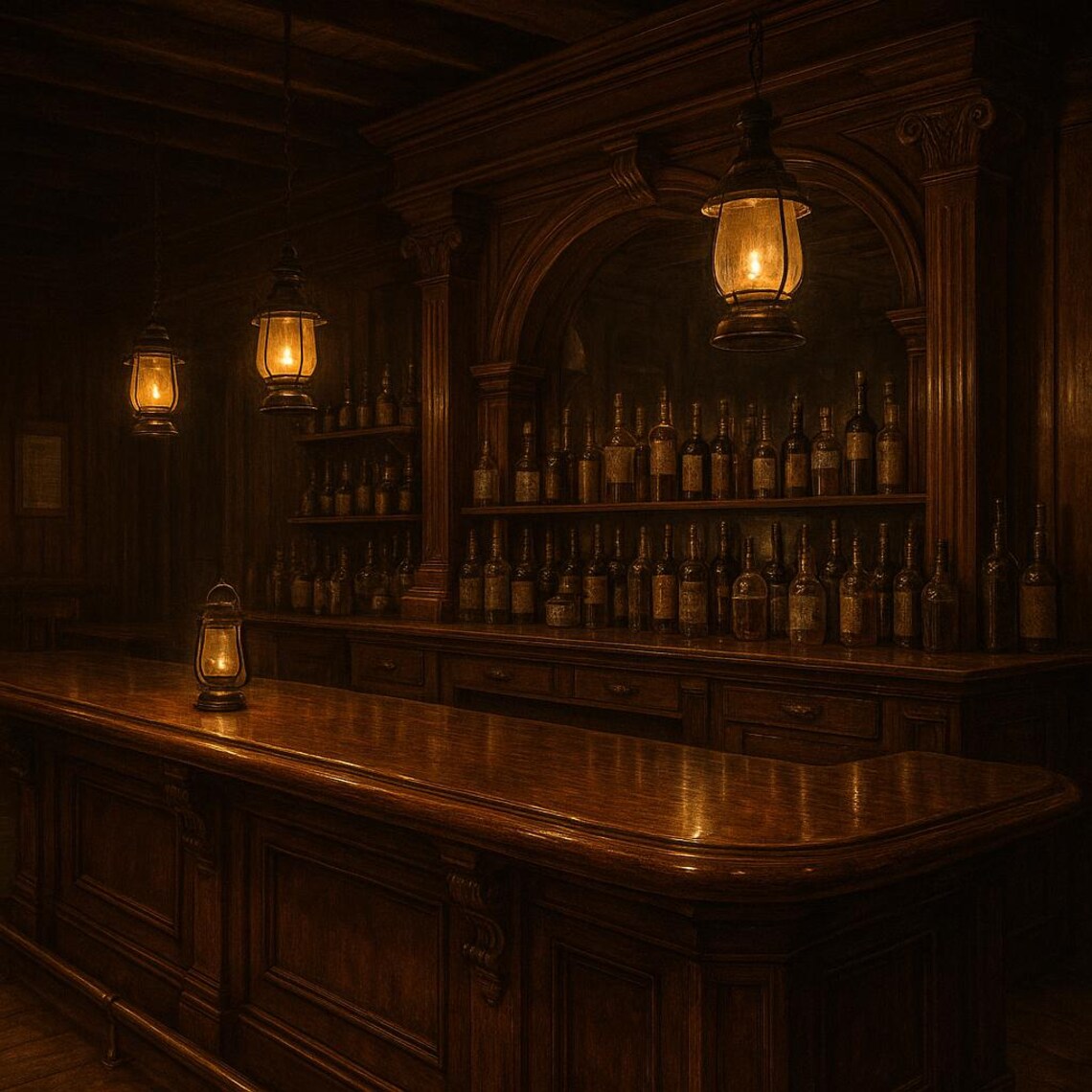 Vintage Western Saloon Bar Art Print – Old West Digital Download ...