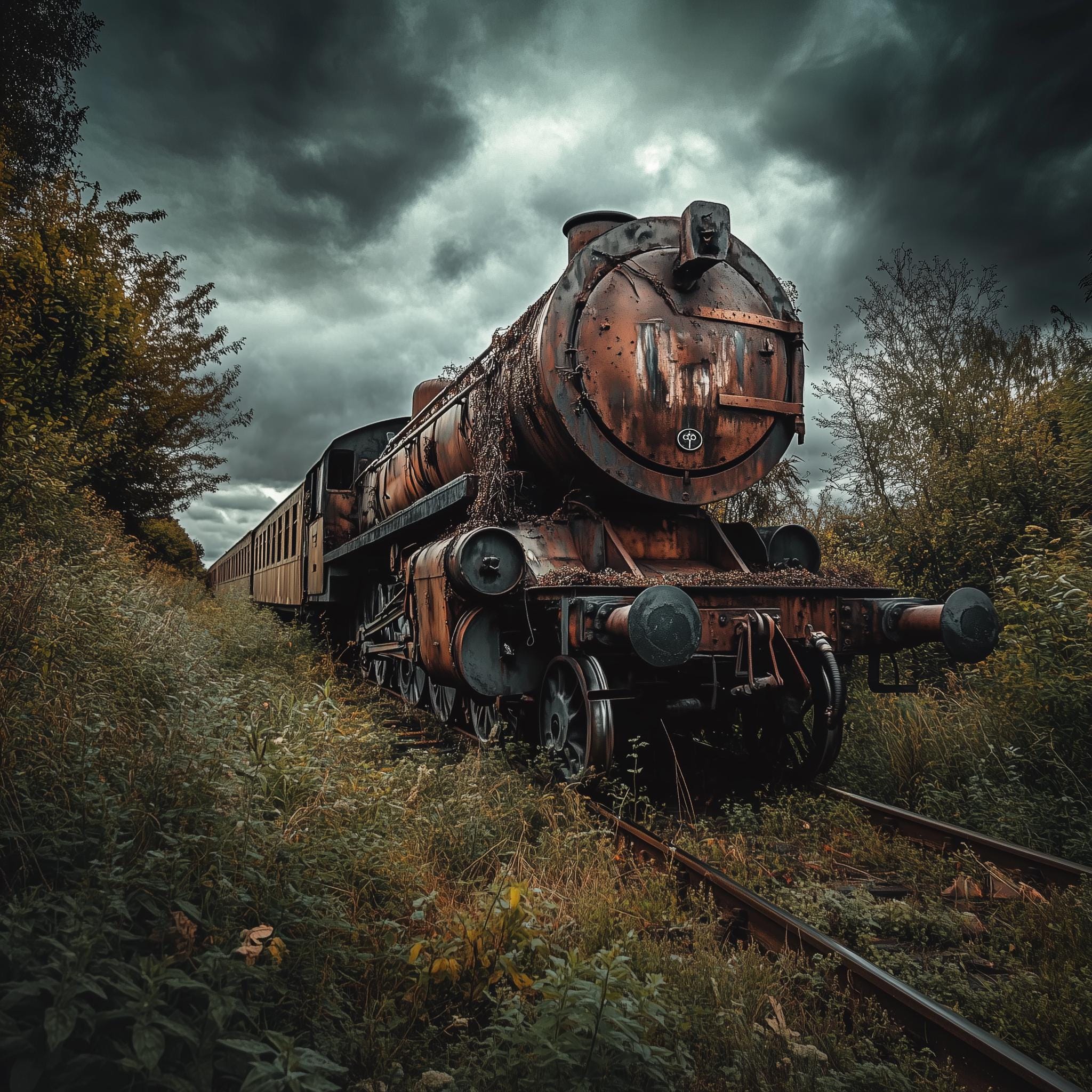 Abandoned Steam Train Digital Download – Vintage Locomotive Wall Art ...