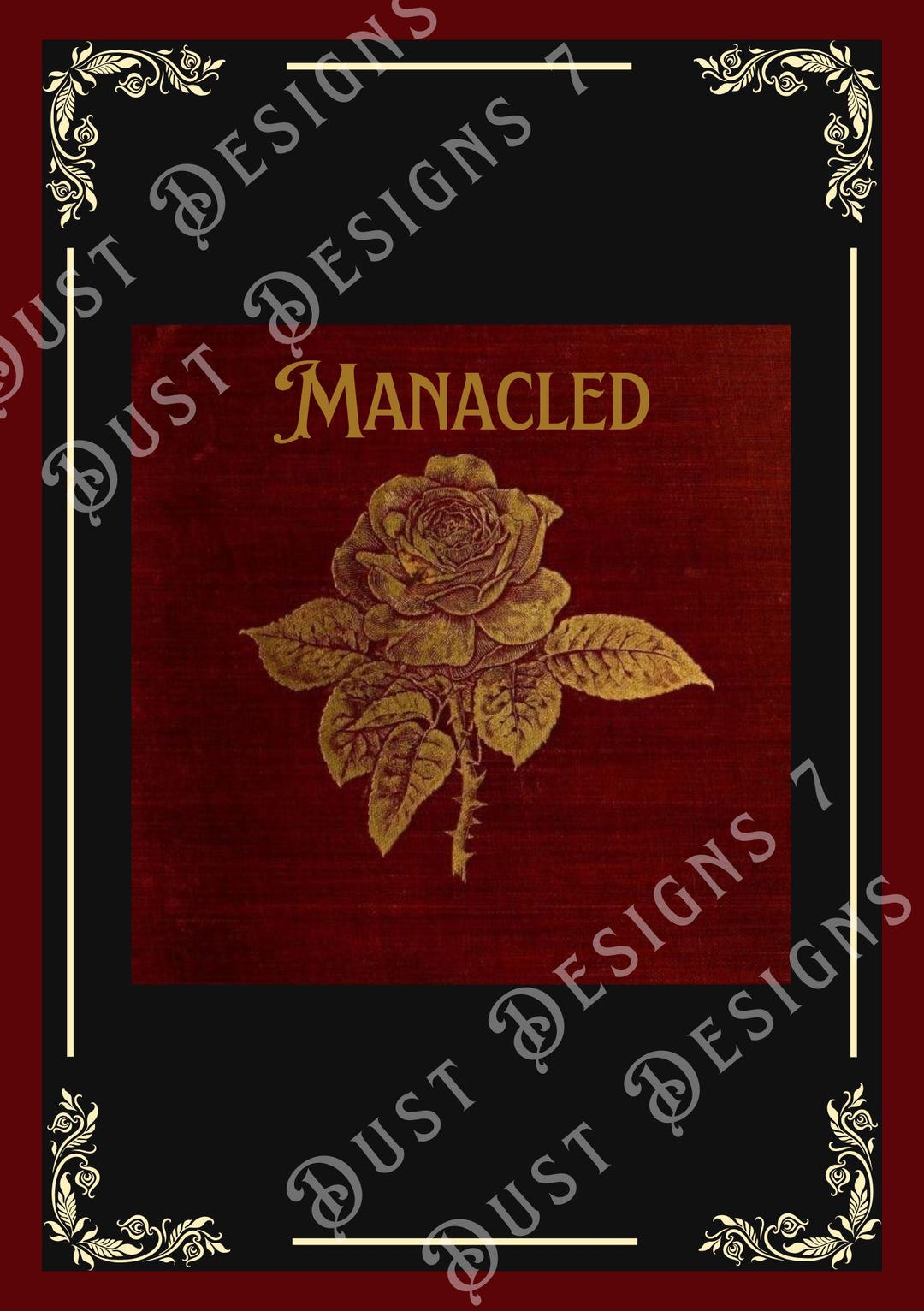 Manacled Rose Version Book Cover - Etsy