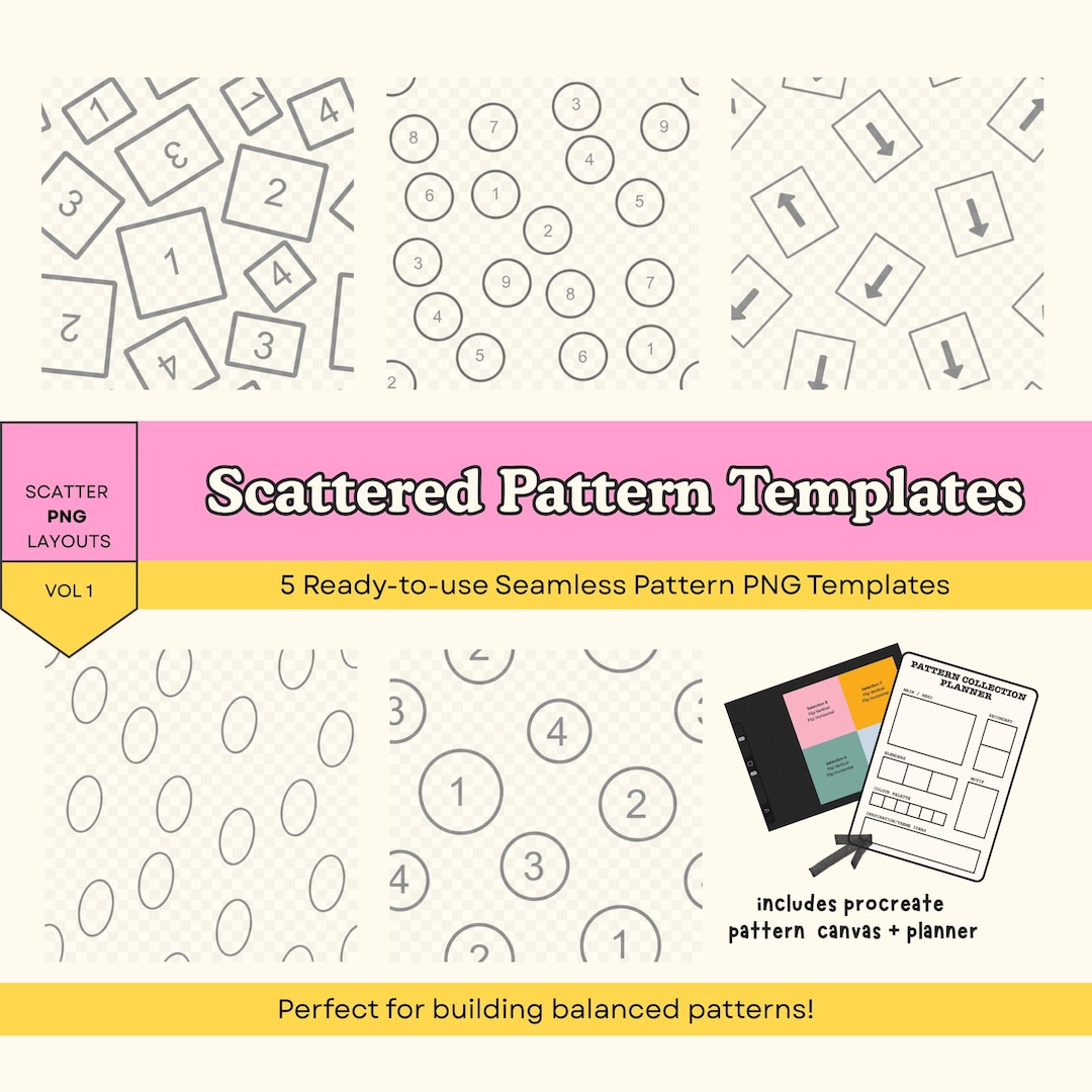 Seamless Pattern Layout PNG | Repeat Pattern Template | Pattern Maker ...