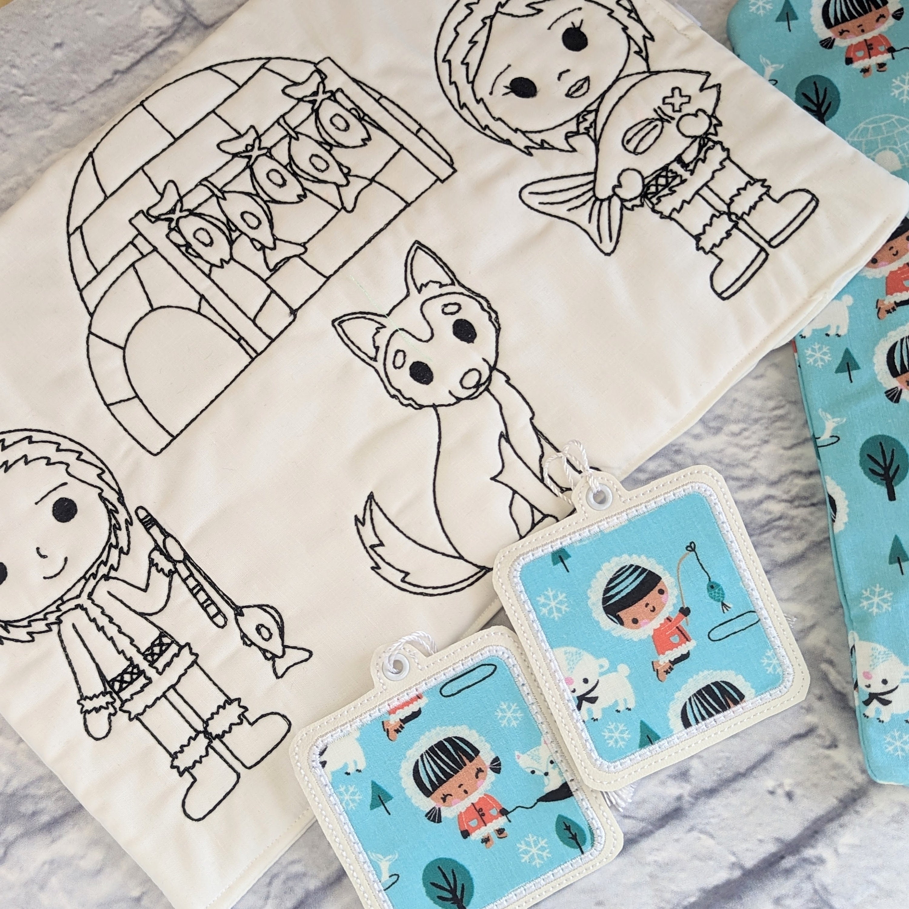 Igloo Life Coloring Mat. Restaurant Activity. Reusable Coloring Mat ...