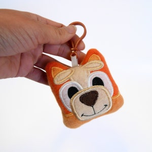 Bluey Inspired Keychain. Bluey Plush Keychain. Handmade Keychains ...