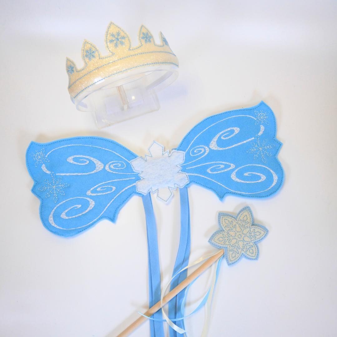 Snowflake Wings. Ice Queen Wings. Elsa Wings. Elsa Costume. Felt Wings ...