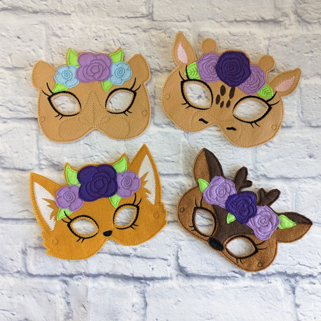Camel Mask. Giraffe Mask. Fox Mask. Deer Mask. Animal Costume. Felt ...
