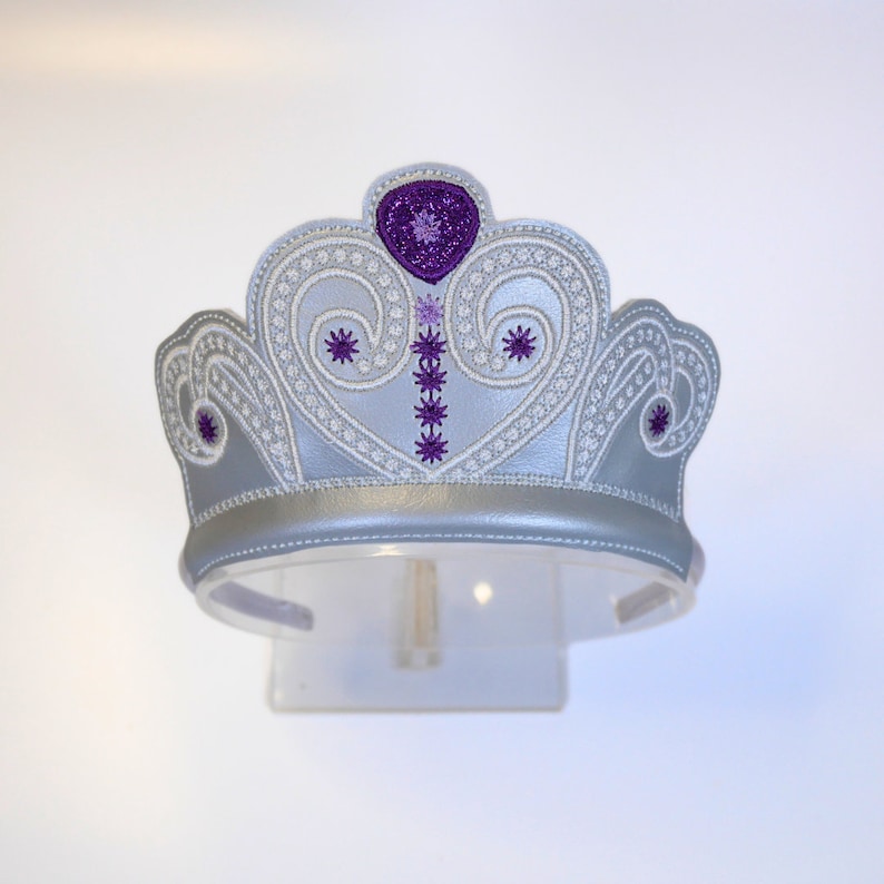 Silver and Purple Princess Crown. Sophia Inspired Crown. - Etsy