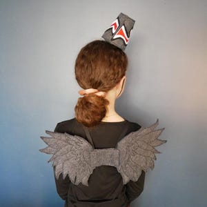 Flying Monkey Wings. Monkey Costume. Dark Grey Wings. Dress up Wings ...