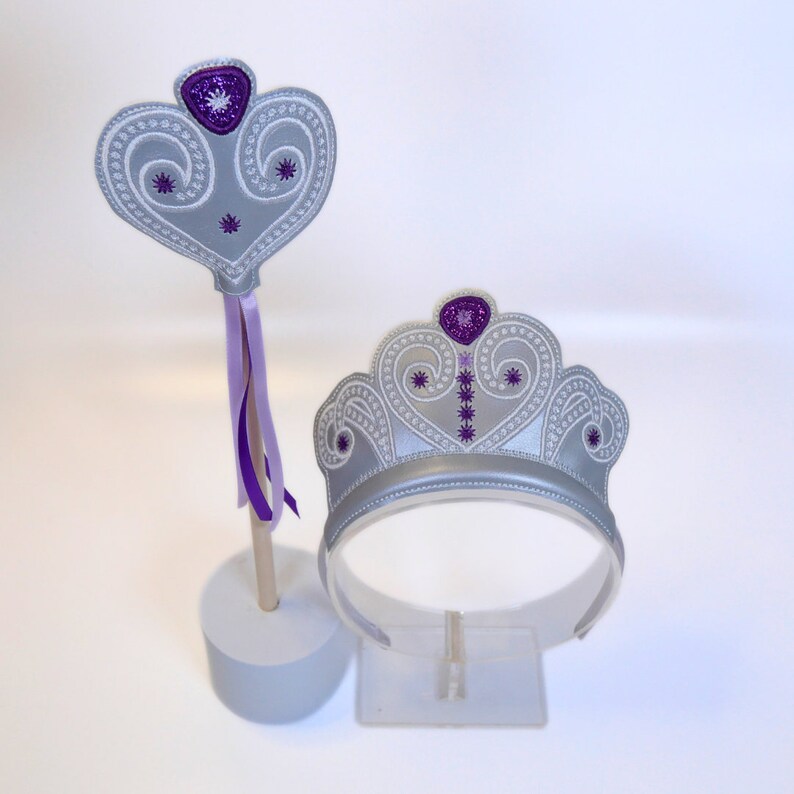 Silver and Purple Princess Crown. Sophia Inspired Crown. - Etsy