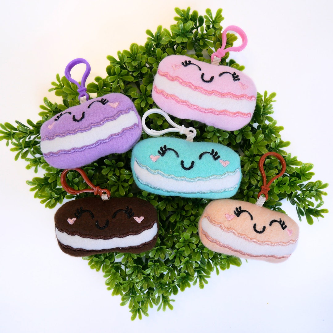 Macaron Keychain. Cookie Keychain. Plush Keychain. Handmade Keychains ...