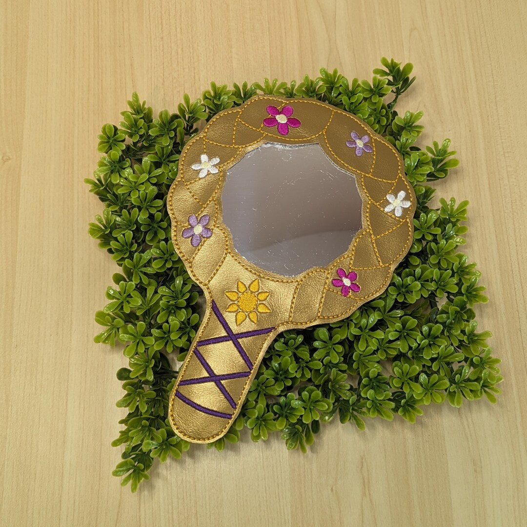 Golden Hair Princess Mirror. Gold Mirror. Costume Accessory. Pretend ...