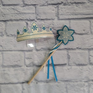 Snowflake Crown. Snow Queen Crown. Snowflake Wand. Ice Queen | Etsy