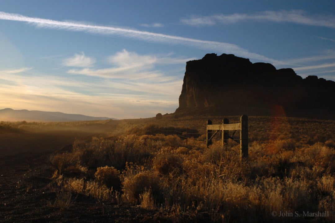 Sunset in the Desert - Fort Rock Volcanic Tuff Ring - Fine Art ...