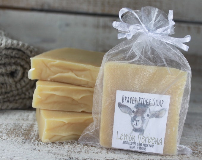 Lemon Verbena Handmade Goat Milk Soap Shea Butter Soap Etsy
