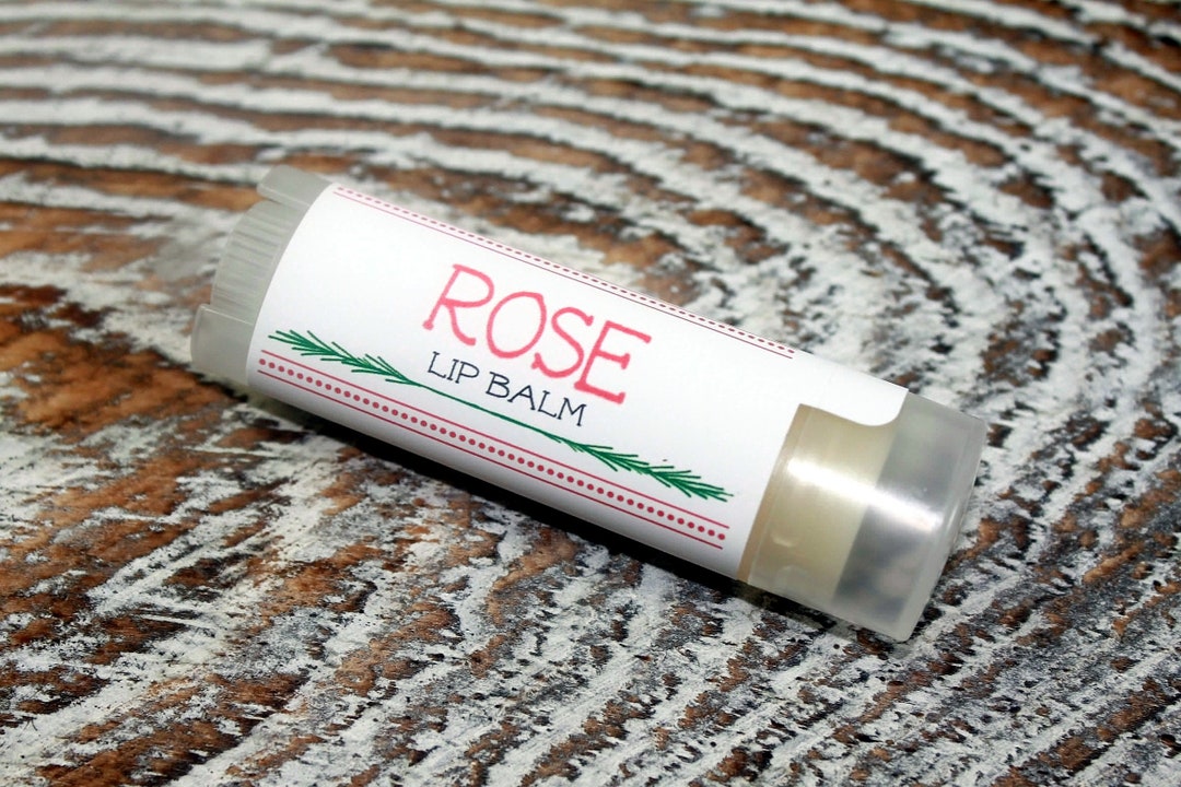 Rose Flavored Handcrafted Lip Balms, Rose Flavor Lip Care, Natural Lip ...