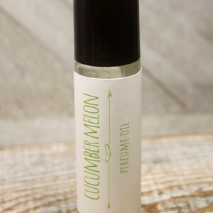 Cucumber Melon Scented Roll on Perfume, Body Perfume, Vegan Perfume ...