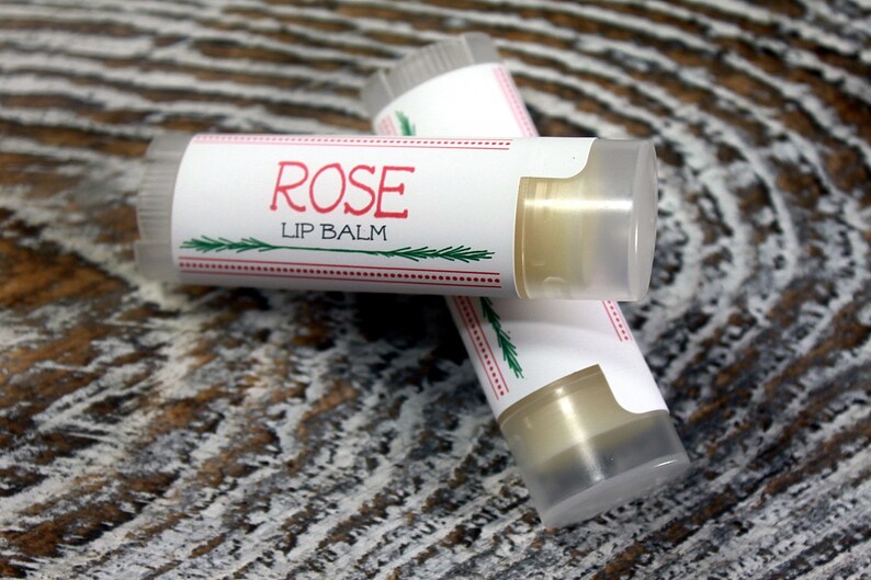 Rose Flavored Handcrafted Lip Balms Rose Flavor Lip Care - Etsy