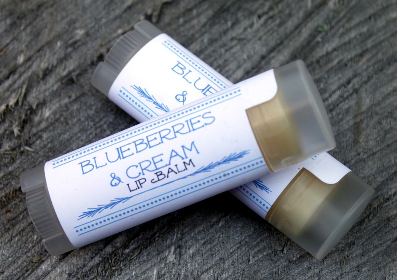 Blueberries and Cream Flavored Handcrafted Lip Balm | Etsy