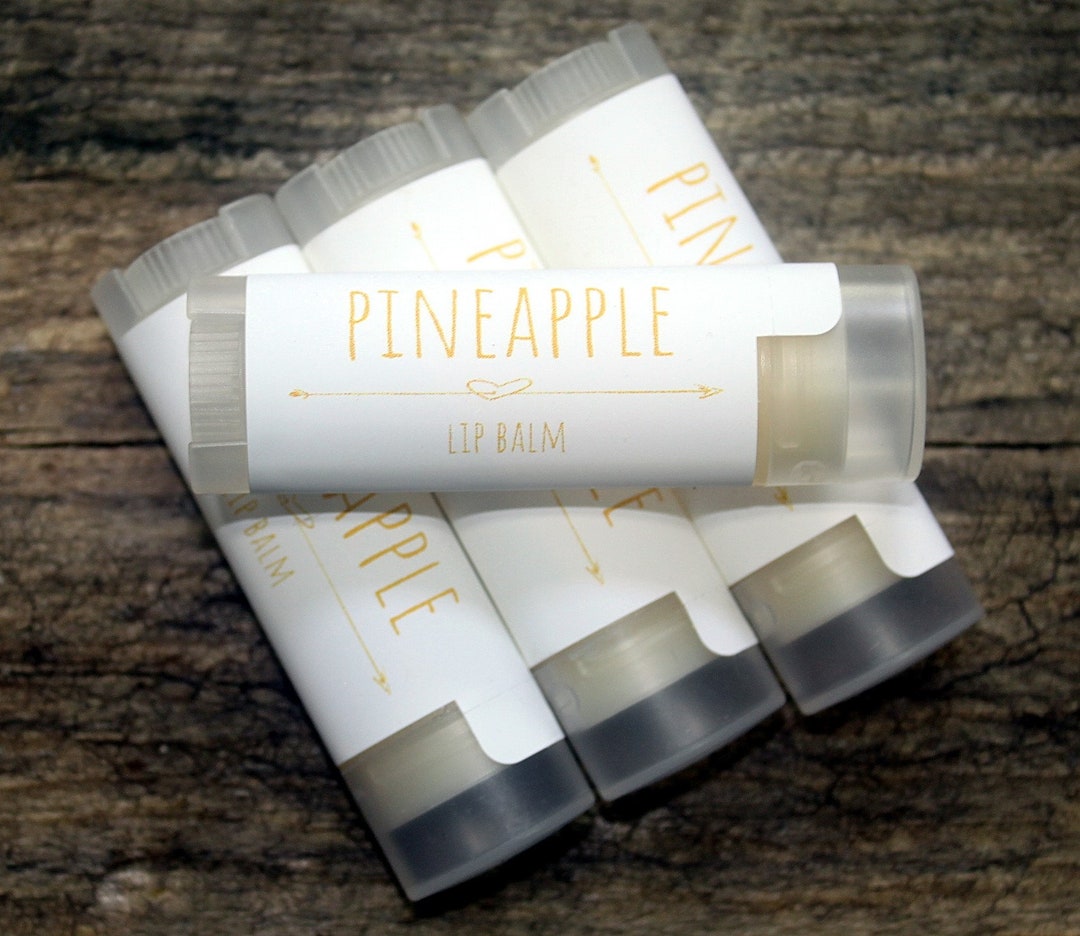 4 Pineapple Flavored Lip Balms, Handcrafted Lip Balm, Maine Made, Kids ...