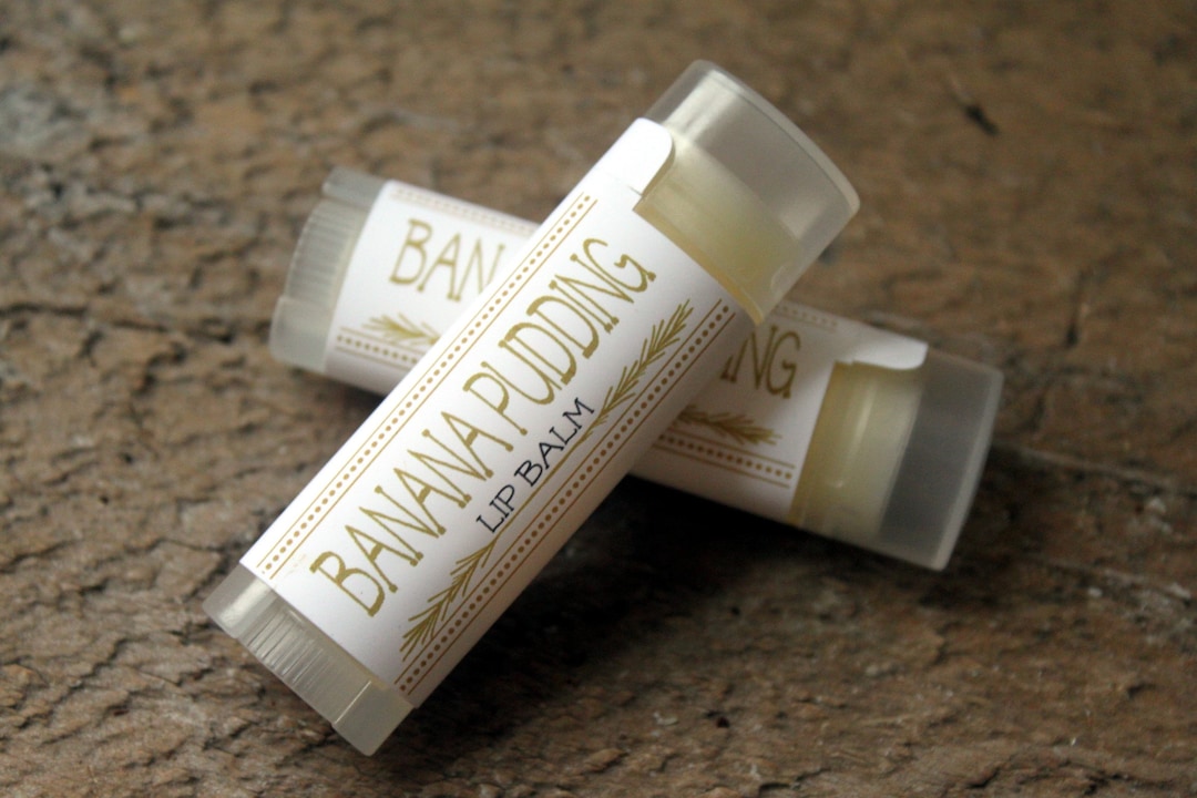 Banana Pudding Flavored Handcrafted Lip Balm, Organic Shea Butter Maine ...