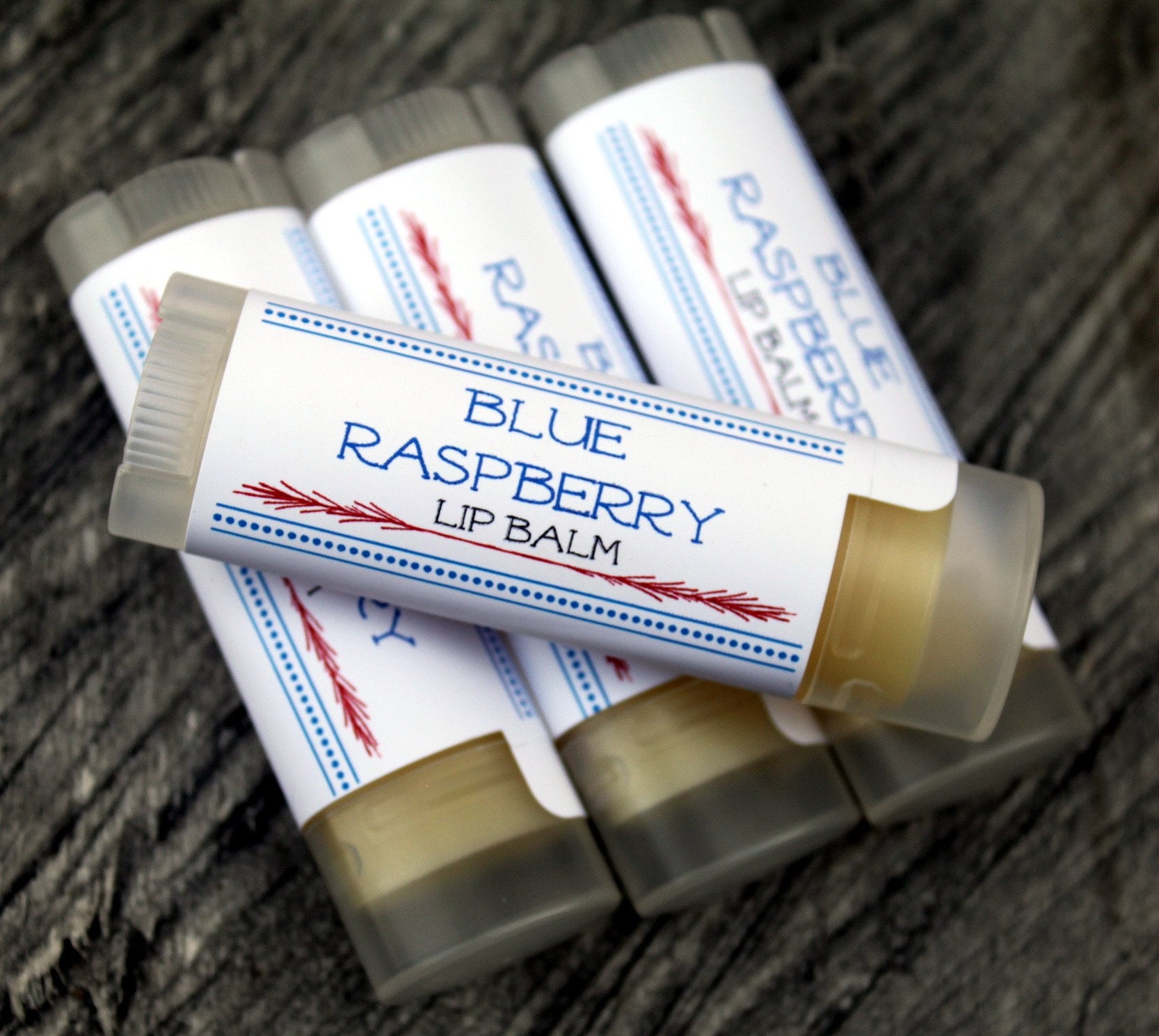 4 Blue Raspberry Flavored Lip Balm Handcrafted Lip Butter | Etsy