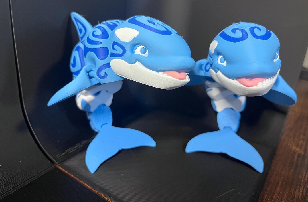 Flexi Factory Tattooed Orca | Articulating 3D Printed Orca With Tattoos ...