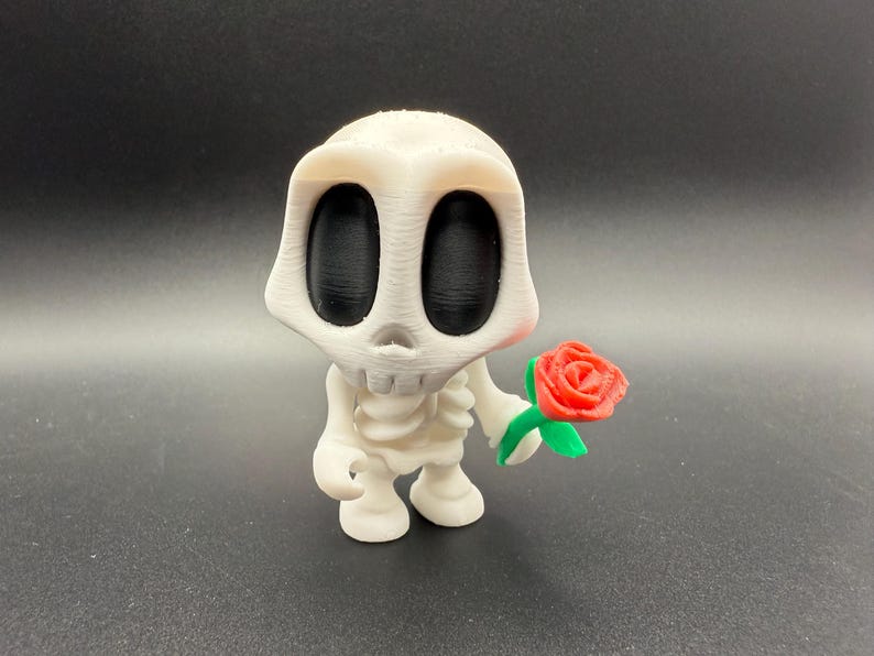 3D Printed Blob Lab Flexi Articulated Skeleton, Grim Reaper and ...