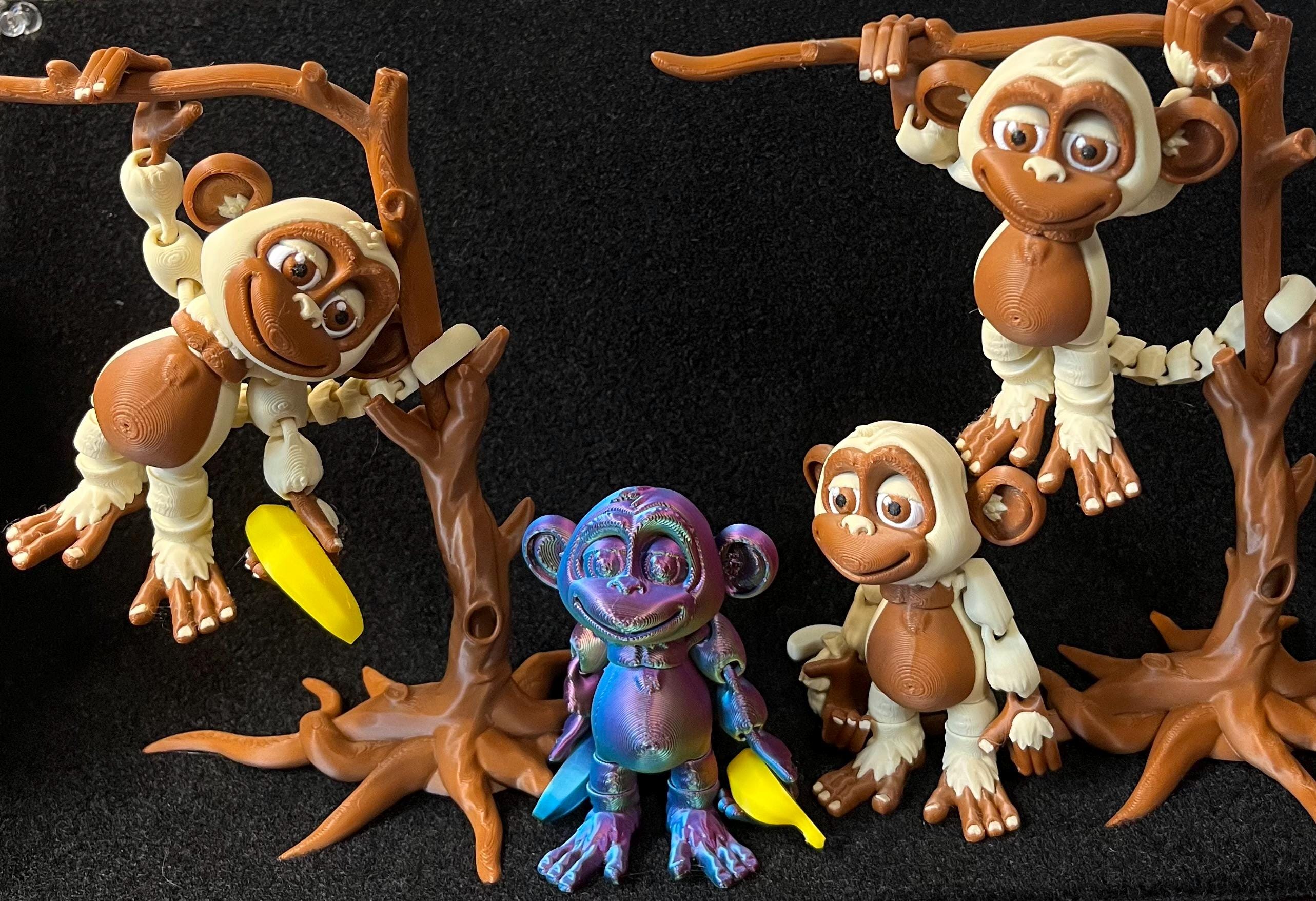 Flexi Factory Monkey Banana and Tree - Etsy